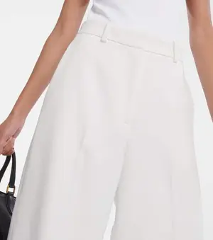 Khaite Bacall Mid-rise Wide-leg Pants