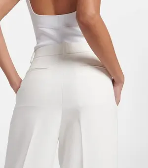 Khaite Bacall Mid-rise Wide-leg Pants