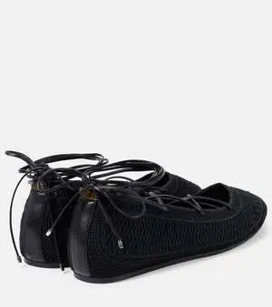 Isabel Marant Étoile Belna Open-knit Ballet Flats