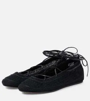 Isabel Marant Étoile Belna Open-knit Ballet Flats