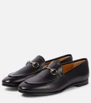 Gucci Jordaan Horsebit Loafers - Black