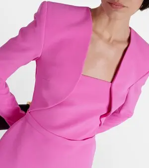 Safiyaa Samuela Paneled Crêpe Top - Pink