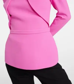 Safiyaa Samuela Paneled Crêpe Top - Pink