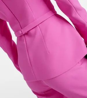 Safiyaa Samuela Paneled Crêpe Top - Pink