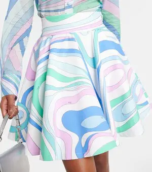 Emilio Pucci Marmo Printed Miniskirt