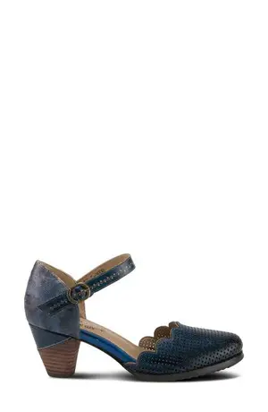 SPRING STEP SHOES Parchelle Pump - Navy Multi Leather