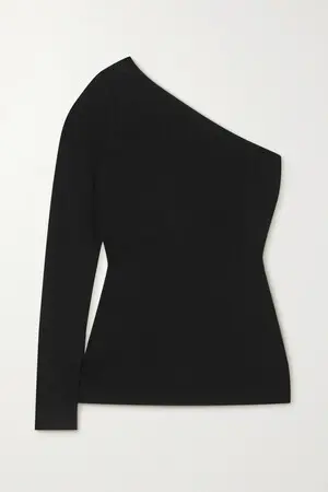 Victoria Beckham One-shoulder Stretch-knit Top