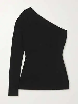 Victoria Beckham One-shoulder Stretch-knit Top