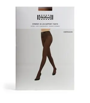Wolford Synergy 40 Leg Support Tights - Beige