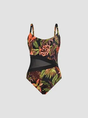 Miraclesuit Botanico Lyra One-piece Swimsuit - Black Multi