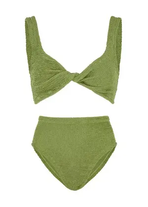 Hunza G Jamie Crinkle Bikini Olive