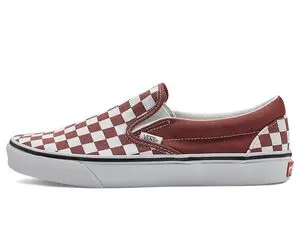 VANS Color-block Classic Slip-on Sneakers - Red