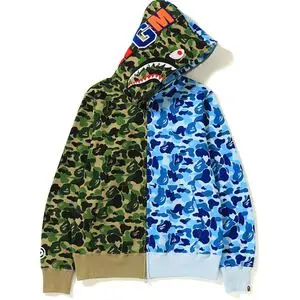 A BATHING APE Abc Separate Shark Full Zip Hoodie