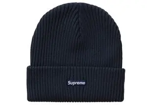 Supreme Wide Rib Beanie - Navy Blue