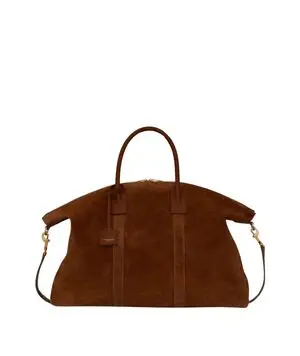 Saint Laurent Suede Bowling Tote