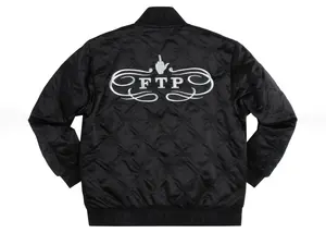 FTP Quilted Satin Bomber Jacket