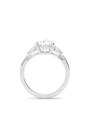 HAUTECARAT Oval And Pear Cut Lab-created Diamond Ring - 18k White Gold