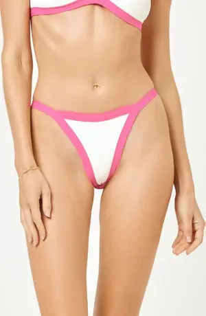 L*Space LSPACE Mackenzie Bitsy Bikini Bottom Bubblegum/cream