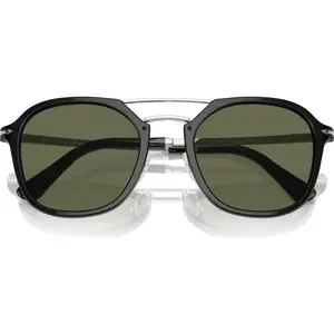 Persol 53mm Square Sunglasses - Black