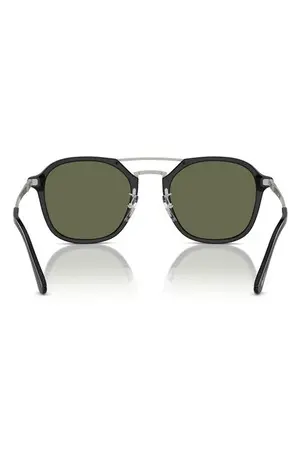 Persol 53mm Square Sunglasses - Black