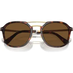 Persol Persol 53mm Square Sunglasses Havana