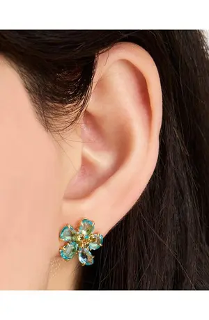 Kate Spade New York Cubic Zirconia Flower Stud Earrings