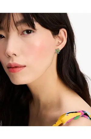 Kate Spade New York Cubic Zirconia Flower Stud Earrings