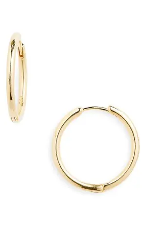 Madewell Demi-fine Medium Hoop Earrings - 14k Gold