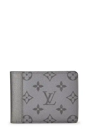 Louis Vuitton Taigarama Canvas Multiple Wallet In Silver - 10% Off