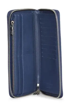 LOUIS VUITTON Damier Infini Zippy Vertical Wallet - Navy