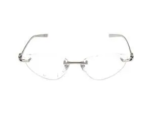 Gucci Optical Eyeglasses - Silver Silver Transpa