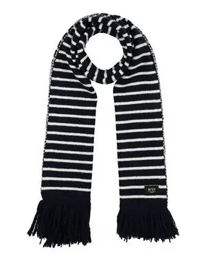 N°21 Woman Scarf Navy Size - Polyamide, Acrylic, Wool Navy Blue