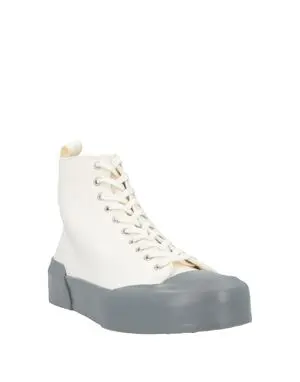 JIL SANDER Textile High-top Sneakers - Off White