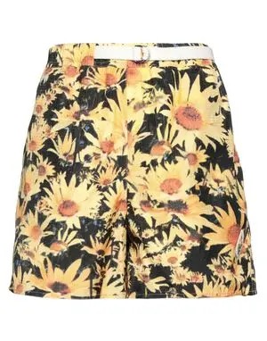 JIL SANDER Floral Print Shorts - Yellow