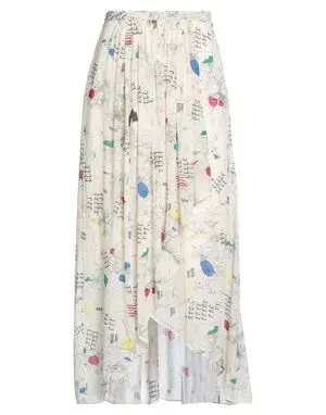 MARANT ETOILE Multicolor Printed Asymmetric Midi Skirt