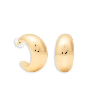 KENNETH JAY LANE C Hoop Earrings - Gold