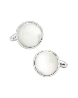 CUFFLINKS, INC. Silver-tone Mother Of Pearl - White