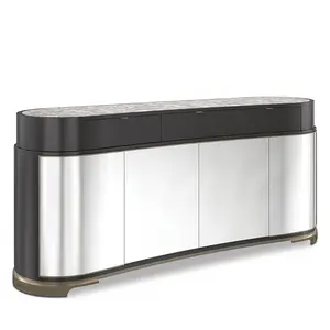 CARACOLE Glace Console - Black/silver