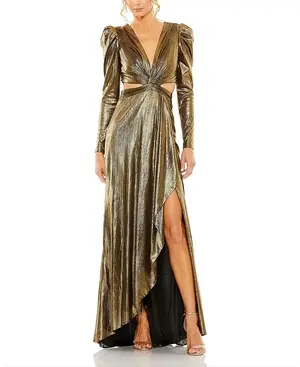Metallic Cut Out Dresses