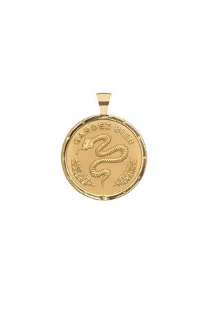JANE WIN Protect Jw Original Pendant Coin - Gold