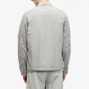 C.P. Company Chrome-R Pocket Overshirt In Drizzle - 40% Off