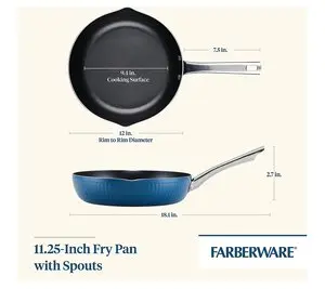 FARBERWARE Style Nonstick 11.25-in Frying Pan