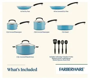 FARBERWARE Eco Advantage Ceramic Cookware 13pc Et
