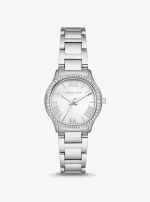 Michael Kors Mini Sage Pavé Watch - Silver