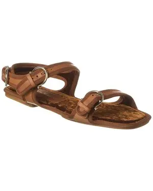 FERRAGAMO Ferragamo Anteo Leather Sandal - Brown