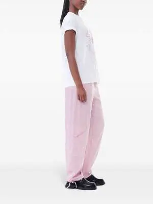 GANNI Logo-print Cotton T-shirt - White