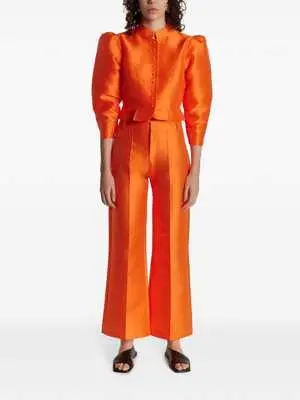 DESTREE Yoshi Pressed-crease Trousers - Orange
