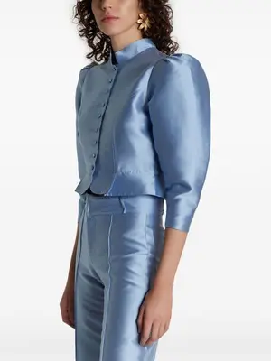 DESTREE Amoako Satin-weave Jacket - Blue