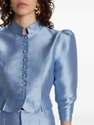 DESTREE Amoako Satin-weave Jacket - Blue