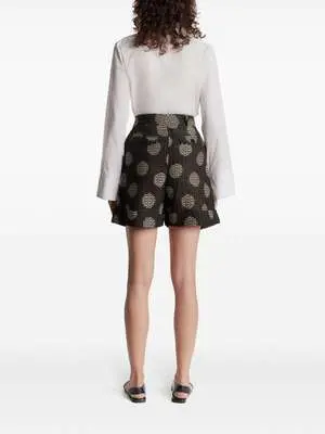 DESTREE Daniel Polka-dot Jacquard Shorts